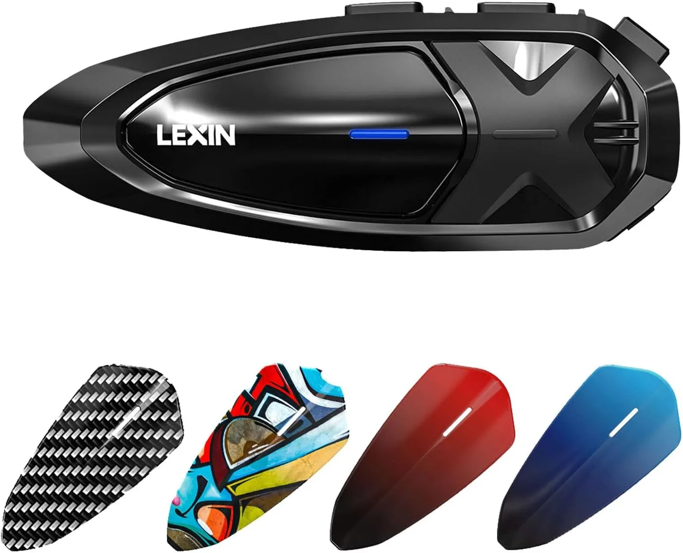 LEXIN GTX Motorcycle Bluetooth Headset - Black (Single Pack ...