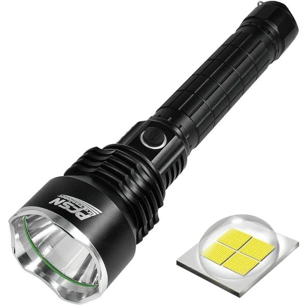 Powerful Flashlight 6000 Lumen - PFSN P50 LED Rechargeable High Lumens ...