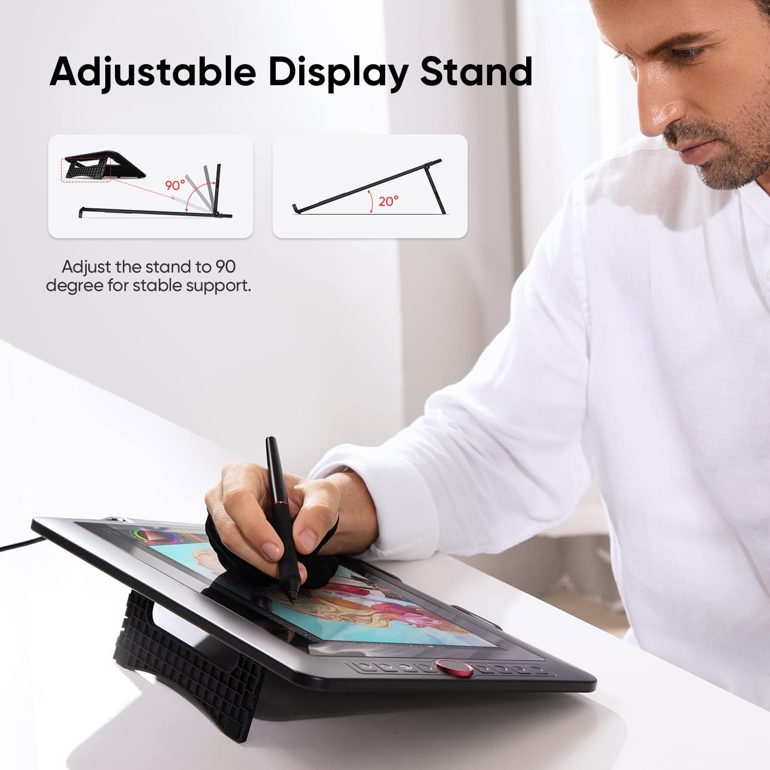 XP-PEN Artist13.3 Pro 13.3 Inch IPS Drawing Monitor Pen Display ...