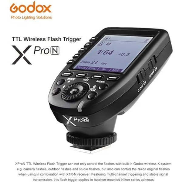 Godox XProN TTL Wireless Flash Trigger for Nikon Cameras - Open Box ...