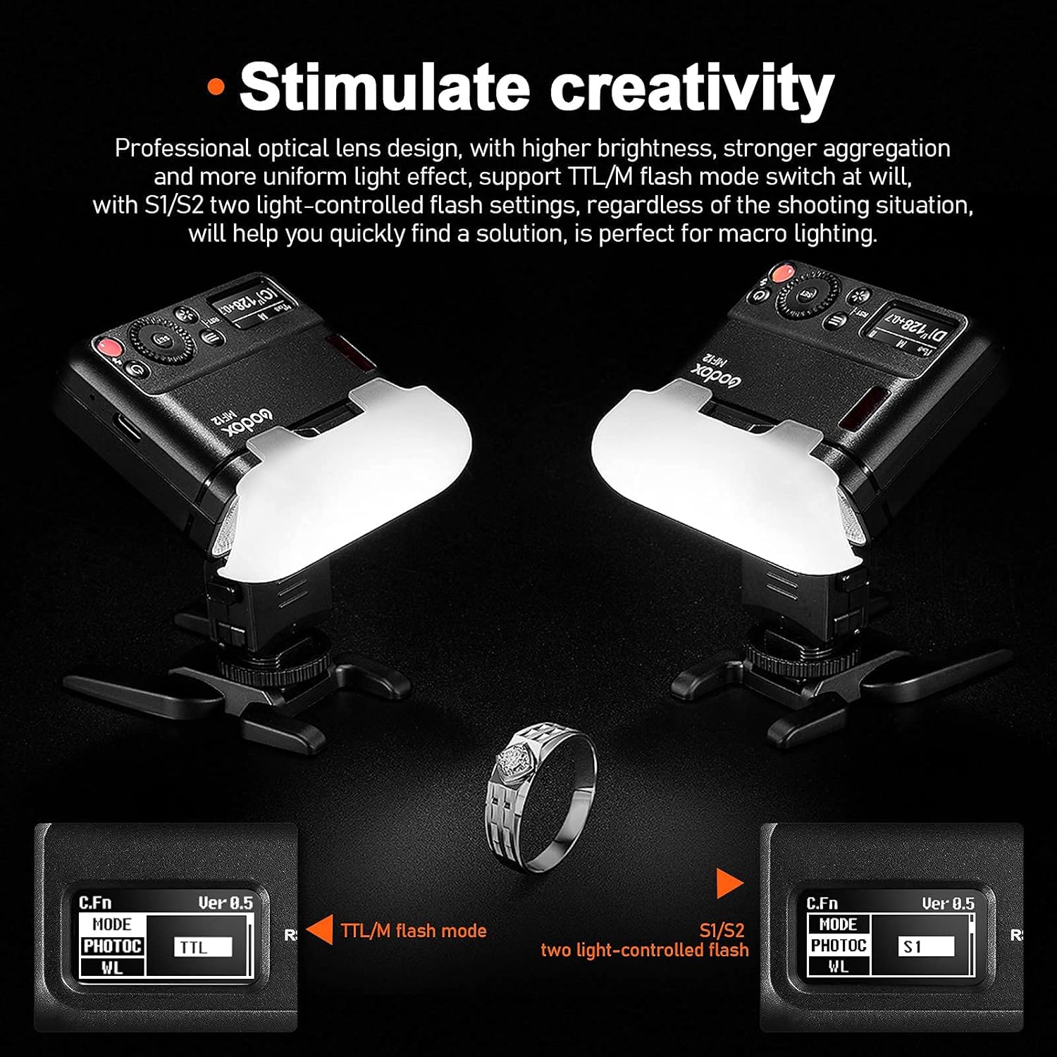 Godox MF12 Macro Flash 2.4GHz Wireless Control - Open Box - Hiraya ...