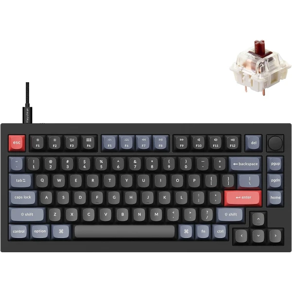 Keychron Q1 Wired Custom Mechanical Keyboard Knob Version - Open Box ...