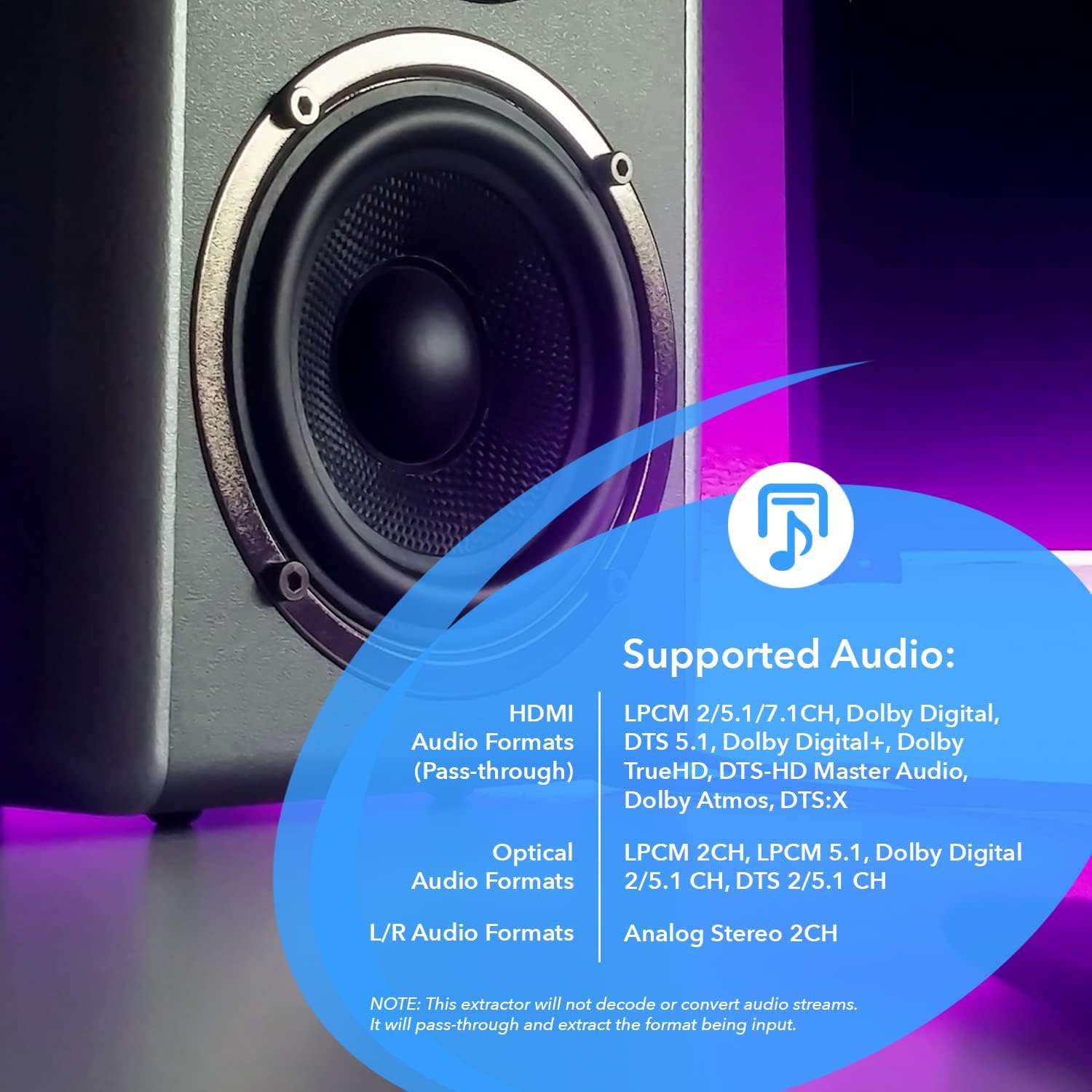 OREI HDA-912: 4K HDMI Audio Extractor with Dolby Support